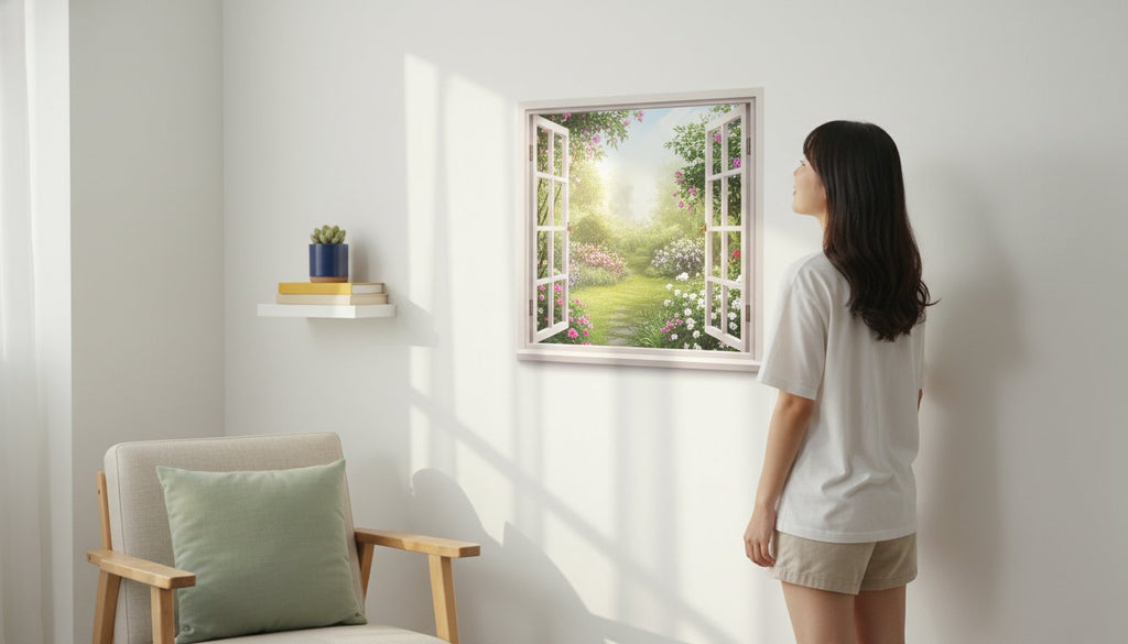 How to Use 3D Effect Wall Stickers to Create a Tiny Creative Escape (2 ...